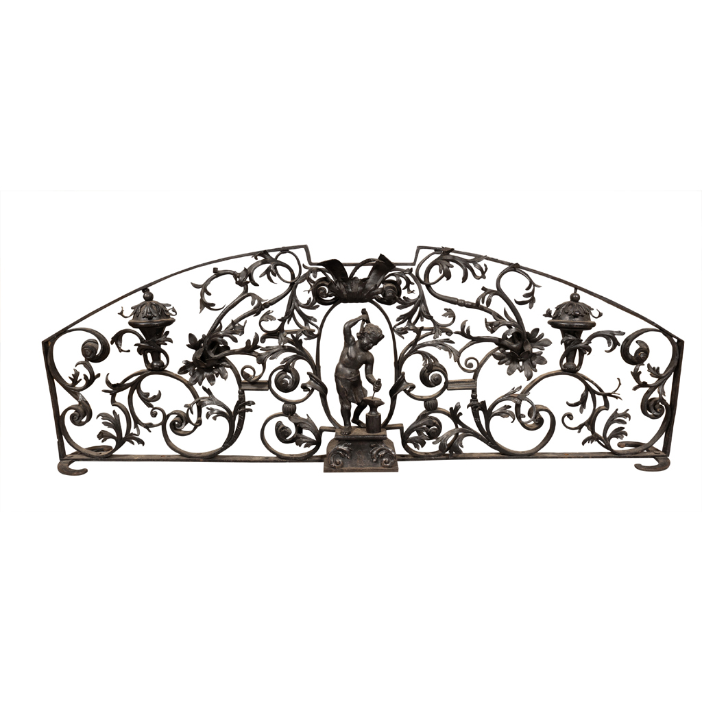 Wrought Iron Decorative Window Transom - David Neligan Antiques