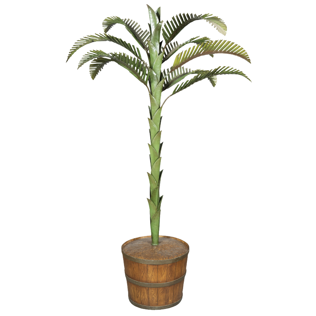 European Tole and Copper Palm Tree - David Neligan Antiques