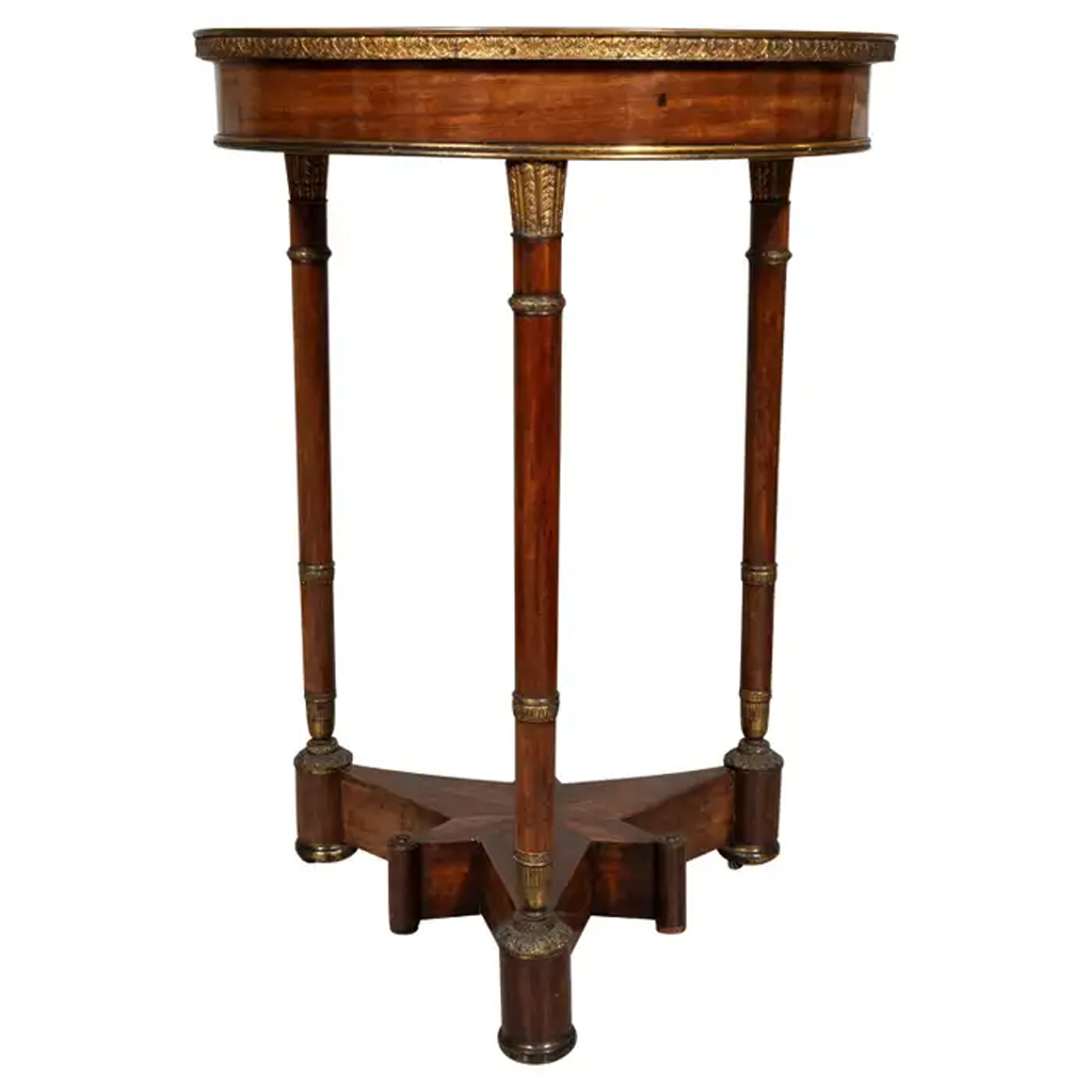 Russian Neoclassical Mahogany And Bronze Mounted Table - David Neligan ...