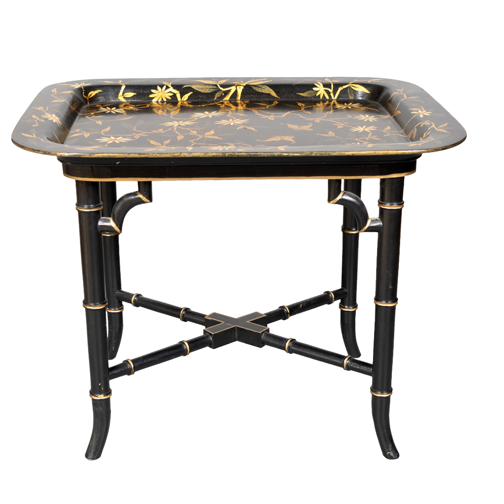 Victorian Papier Mache Tray Table - David Neligan Antiques